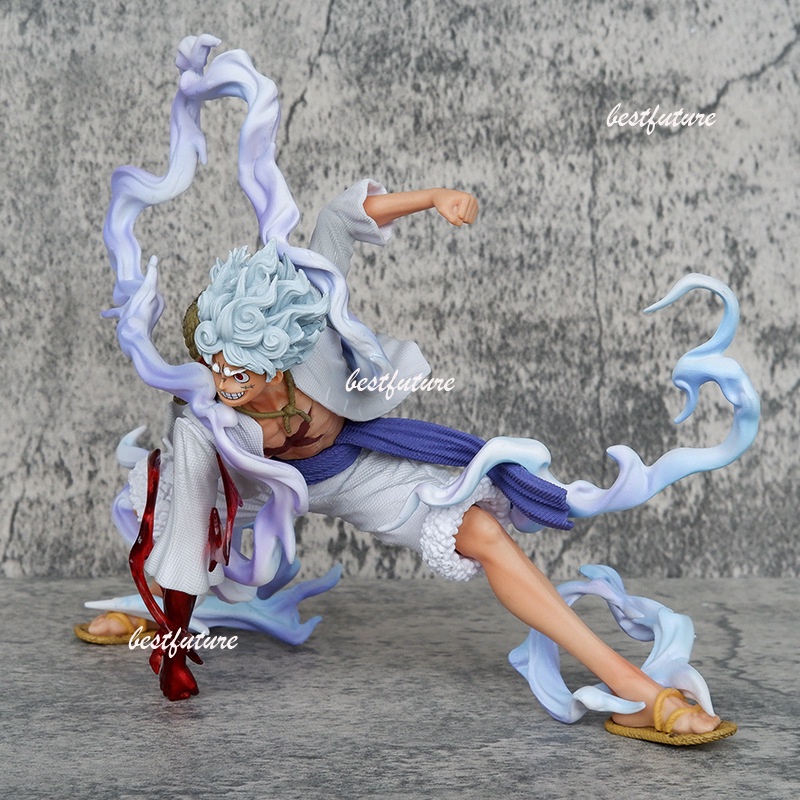 Gk One Piece Gear 5 Luffy Sun God Nika Action Figure Model Doll ...