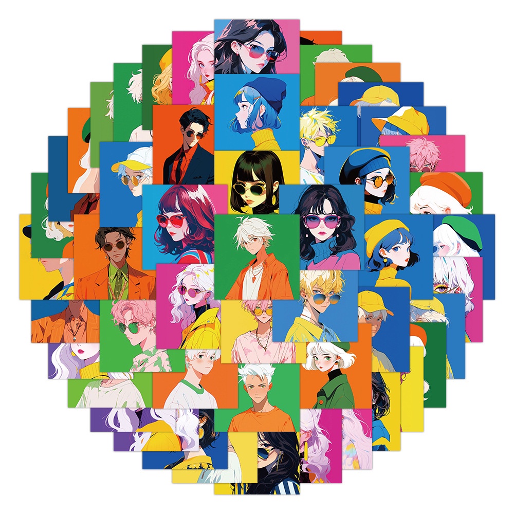 63PCS Dopamine Mixed Male and Female Avatars Personalized Creative ...