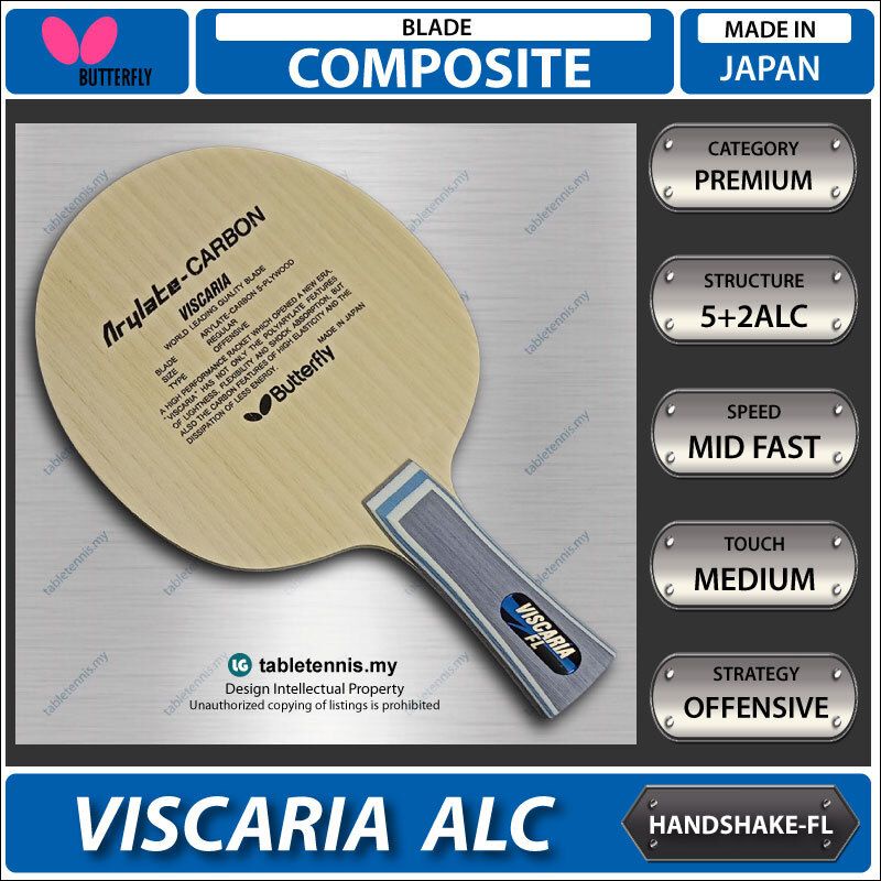 Butterfly Viscaria ALC Composite Table Tennis Carbon Blade Bat Paddle Racket Ping Pong Handshake ...