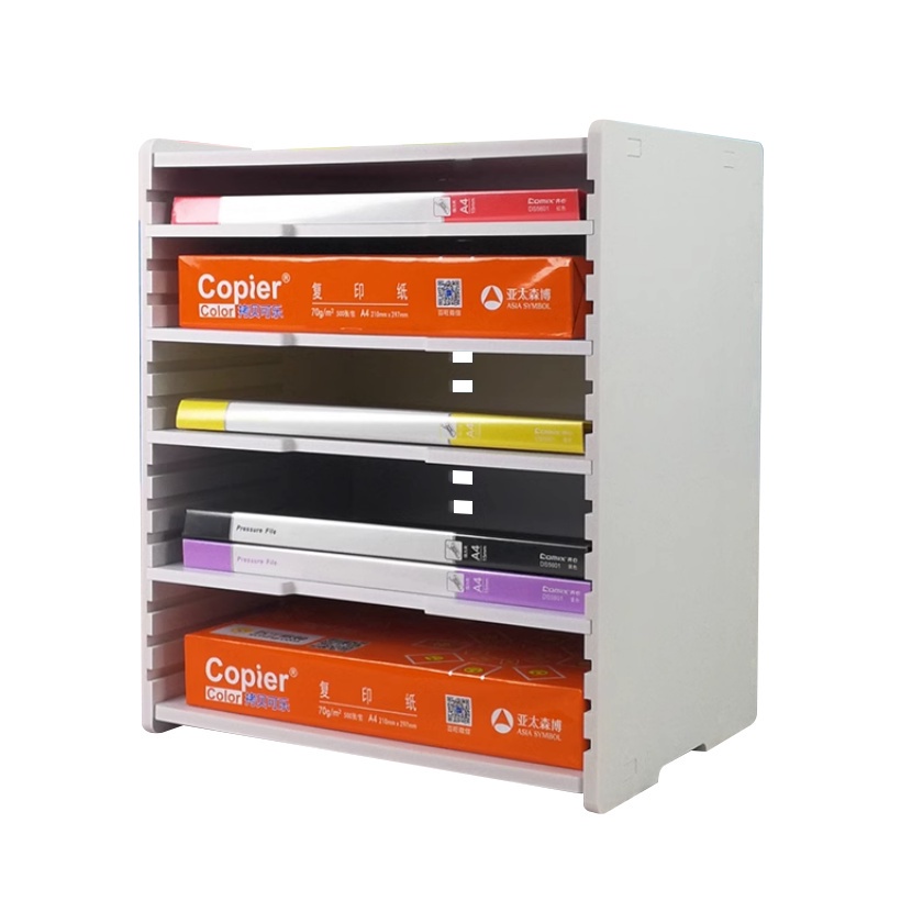 Office tabletop multilayer A4 document rack adjustable A5 paper rack ...