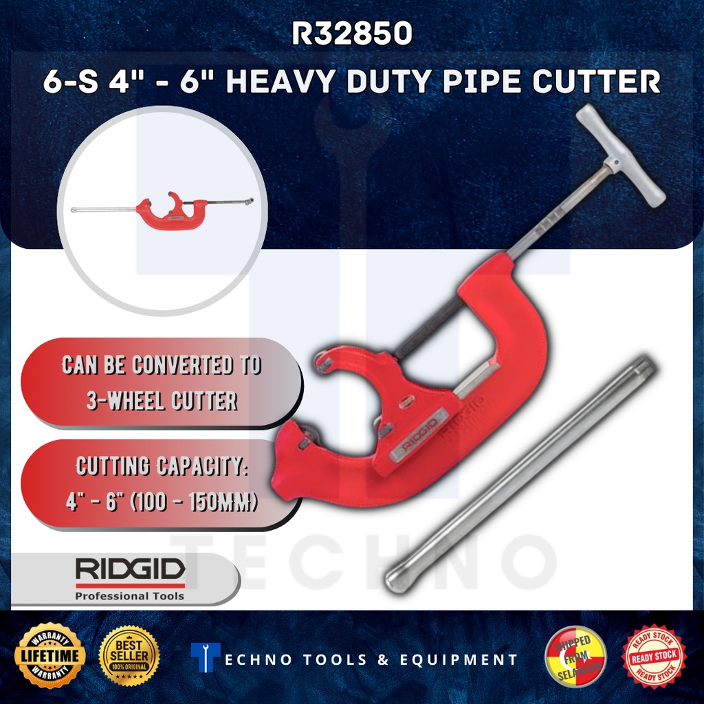 4" - 6" Ridgid 32850 Heavy-Duty Pipe Cutters (NEW & ORI RIDGID ...