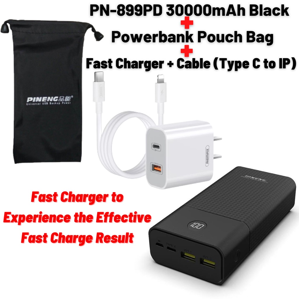 Pineng PN-899 30000mAh Powerbank 22.5W Fast Charging Power Bank Pineng ...