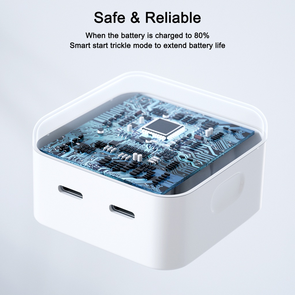 35W PD Charger Type C Dual Port USB C Power Adapter Fast Charging Quick ...