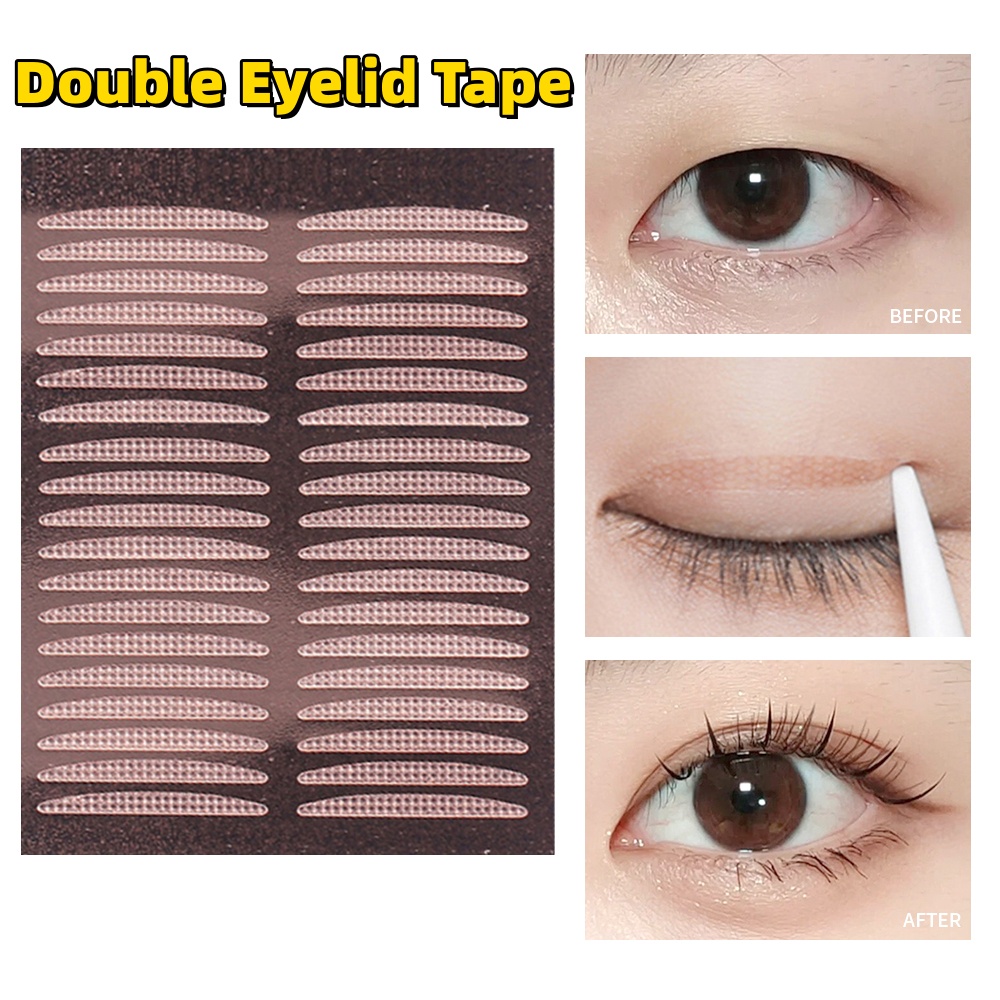 Double Eyelash Tape Invisible Eyelid Lift Band/ Self Adhesive Transparent Eyelid Decals/ Fiber ...