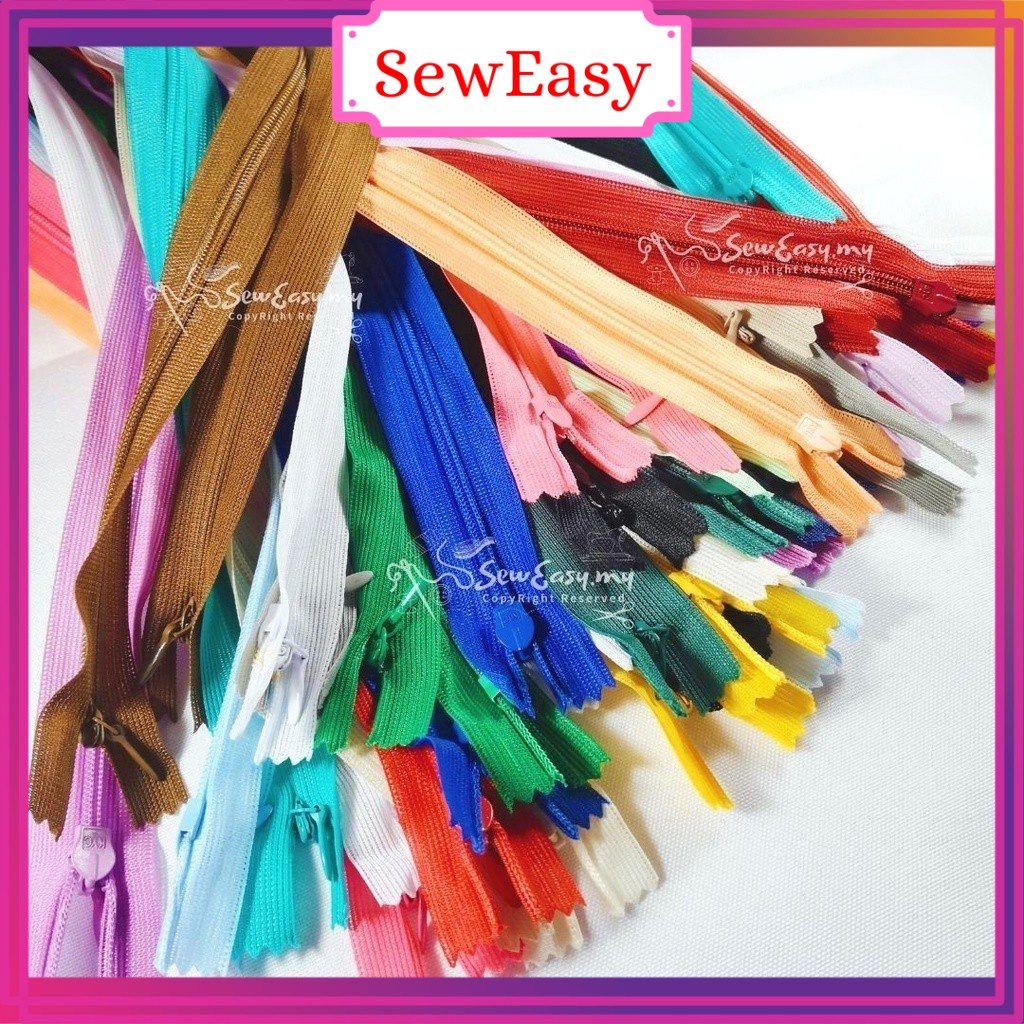 50pcs 8"-24" Zip Sorok / Zip Sembunyi / Zip Susuk / Zip Tanam ...