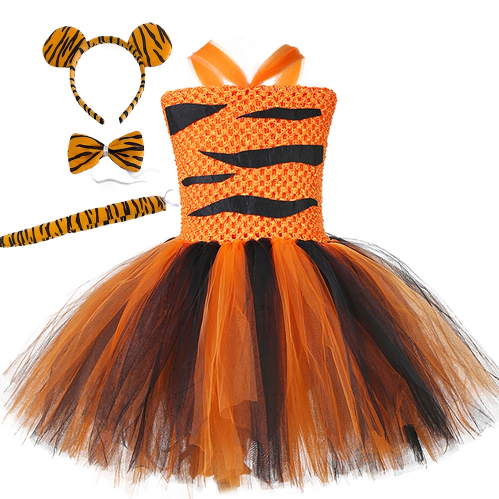 Kids Tiger Cosplay Costume Outfits Baby Girls Birthday Jungle Safari ...