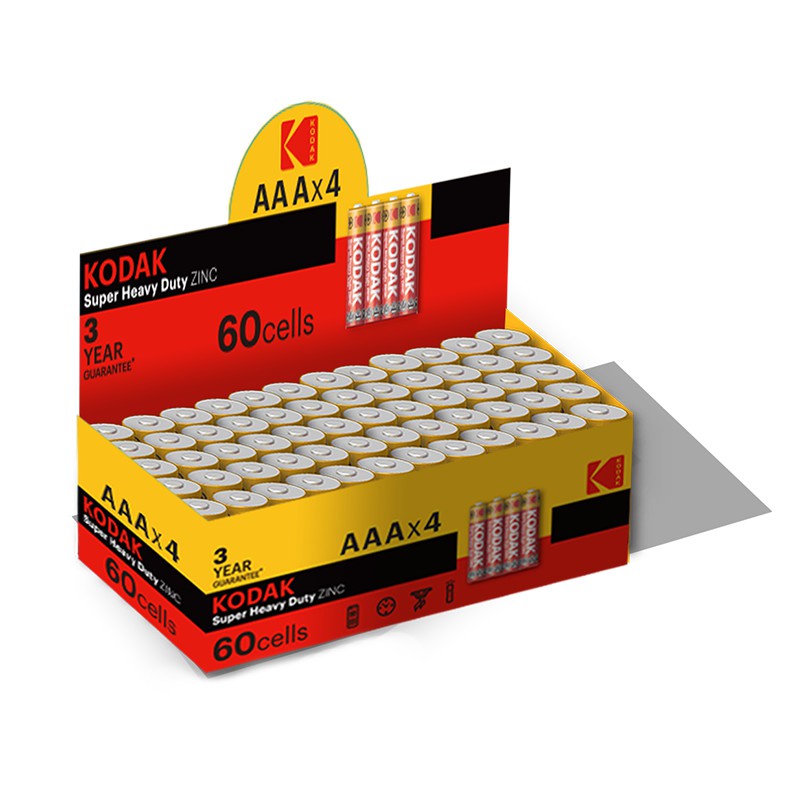 60PCS GENUINE KODAK Zinc AAA Super Heavy Duty Battery 1.5V - K3AHZ-S4 | Shopee Malaysia