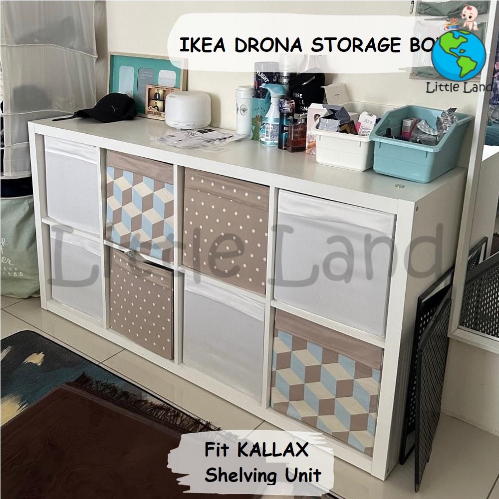 IKEA DRONA Fabric Storage Box / Organizer Box for KALLAX Shelving Unit ...