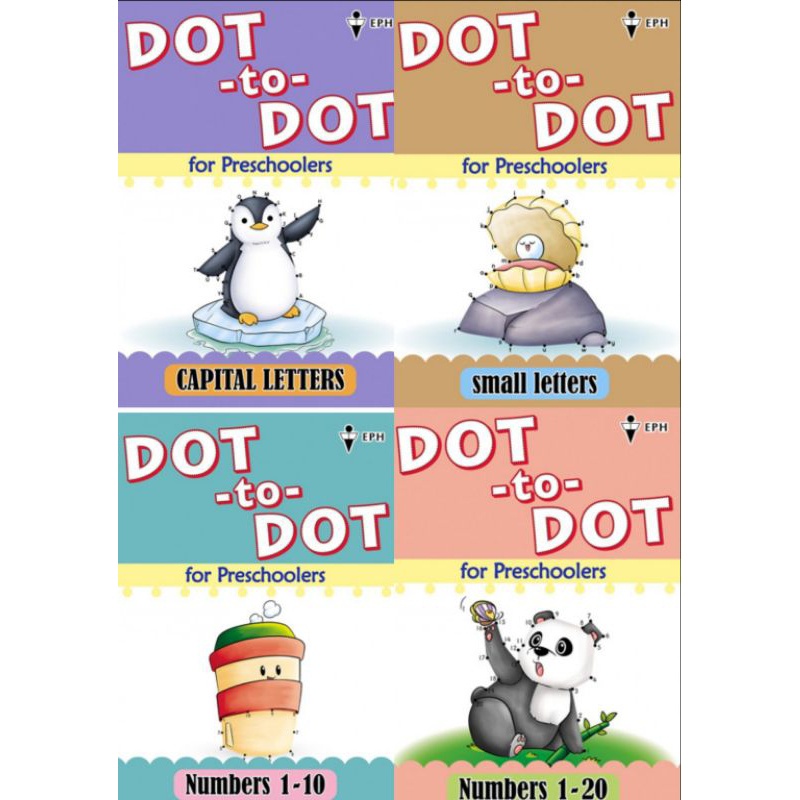 EPH ABC 123 Dot To Dot tracing line starter writing book Capital ...