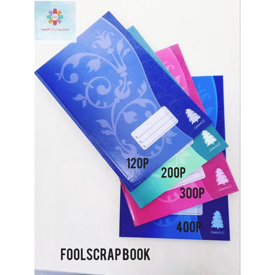 [Ready Stock] F4 Hard Cover Foolscap Exercise Book/Buku Log Kulit Tebal 120P/200P/300P/400P ...