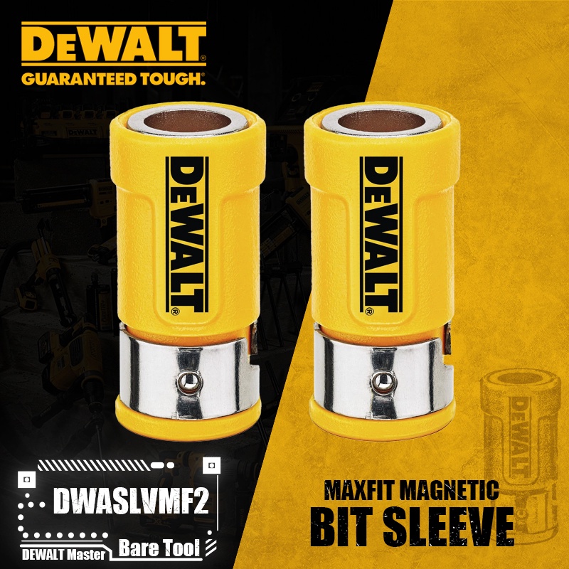 DEWALT DWASLVMF2 MAXFIT Magnetic Bit Sleeve For Driver Power Tool ...