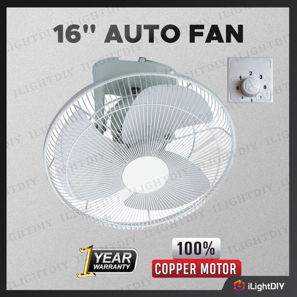 16″ OSCILLATION FAN 3 SPEED REGULATOR CEILING ORBIT FAN | Shopee Malaysia