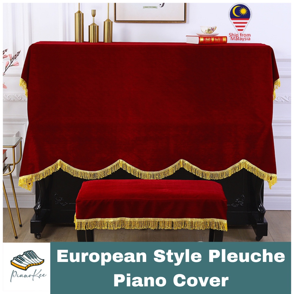 Full Protection Soft Pleuche Piano +Stool cover Universal Piano ...
