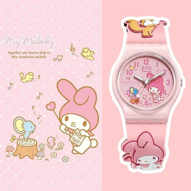 Sanrio My Melody Cute Cartoon Kids Watch Jelly Sanrio Elementary School ...