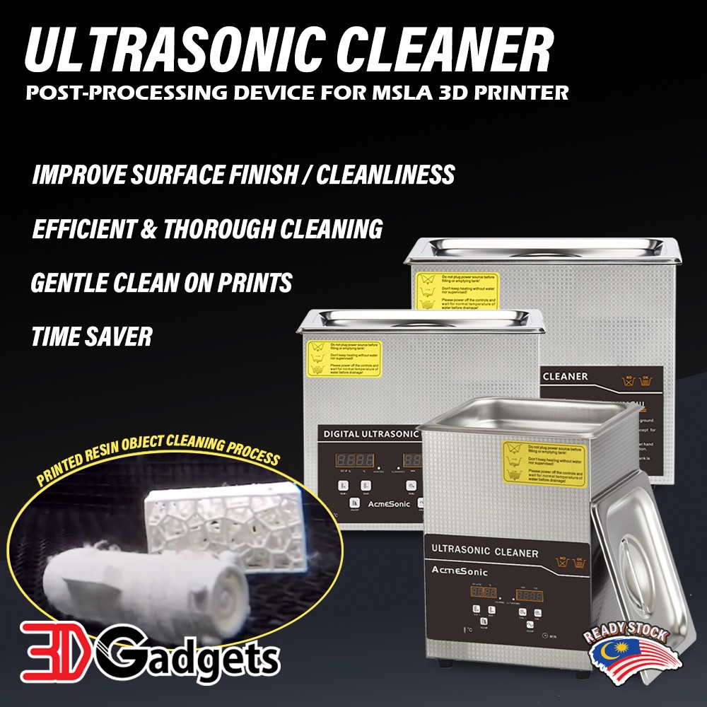 Ultrasonic Cleaner High Frequency with Heating Feature for Resin 3D ...