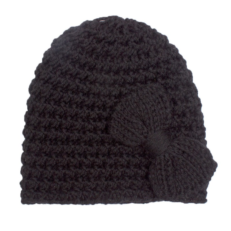 Girls Autumn and Winter Solid Color Wool Knitted Hat Baby Girls ...