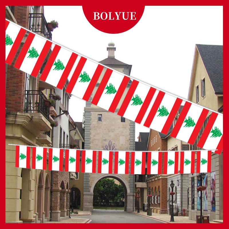 Lebanon Flag String National Day Decoration Lebanese Country Bunting ...