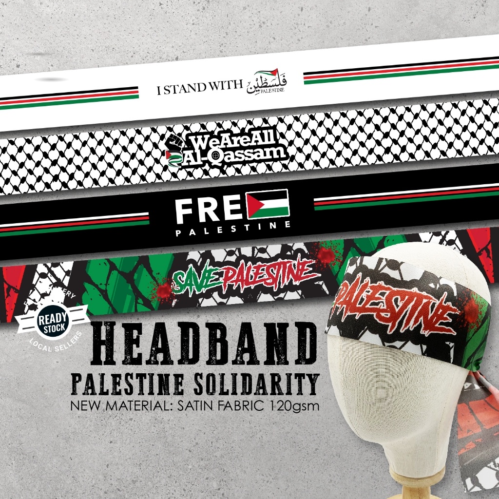 Save Palestine Headband High Quality Jersey Palestine Gaza | Shopee ...