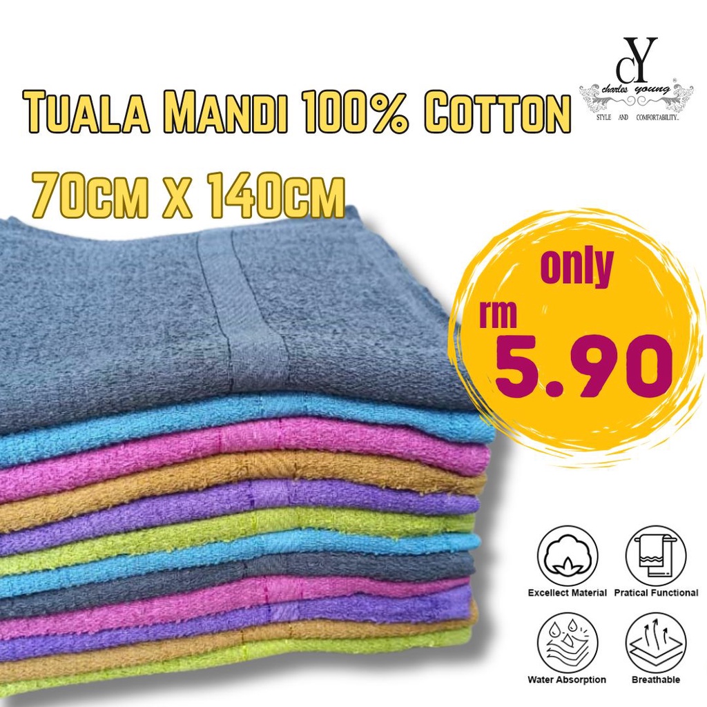 CY 150558 Tuala Mandi 100% Cotton 70cm x 140cm (27"x54") | Shopee Malaysia
