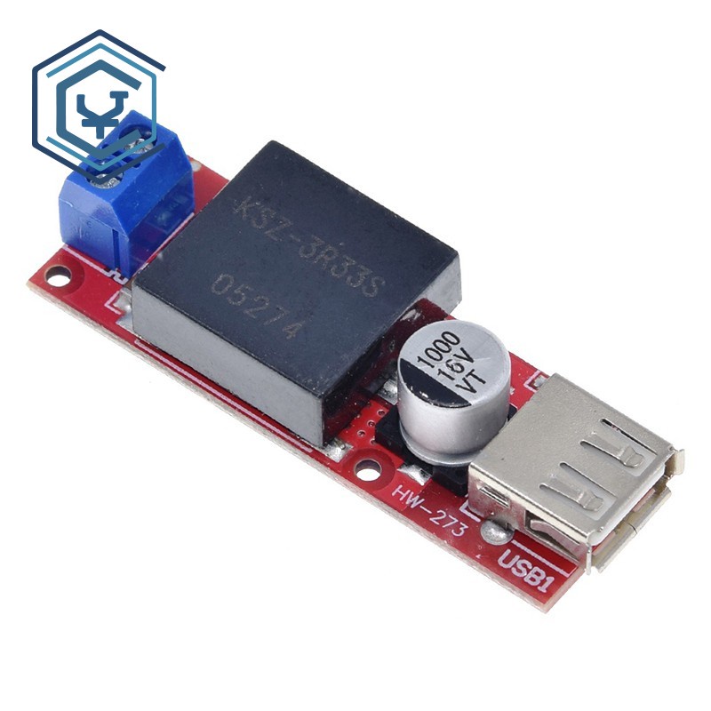 1PCS 5V USB Output Converter DC 7V-24V To 5V 3A Step-Down Buck KIS3R33S ...