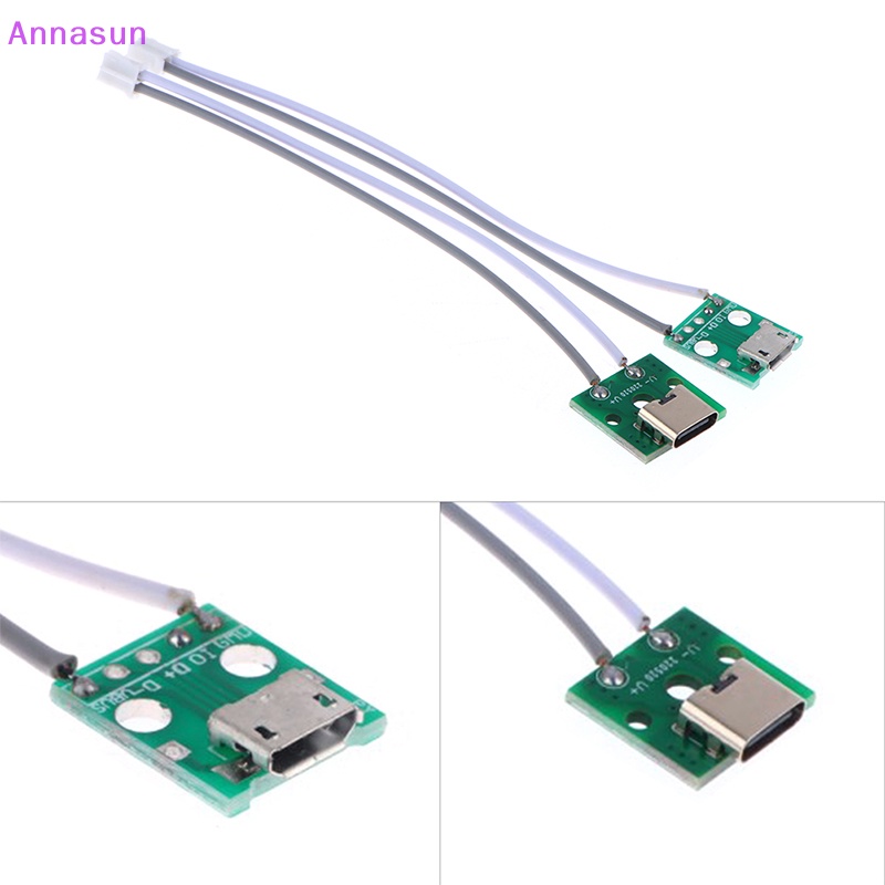 Annasun Type-C Micro USB To DIP Adapter Female Connector B Type PCB ...