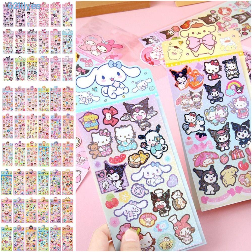 LILYES Kuromi Guka Sticker, Handmade Toy CartoonKuromi Guka Cinnamoroll ...
