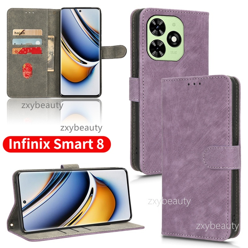 Casing For Infinix Smart 8 Pro 4G Plus 2023 Phone Case Flip Leather ...