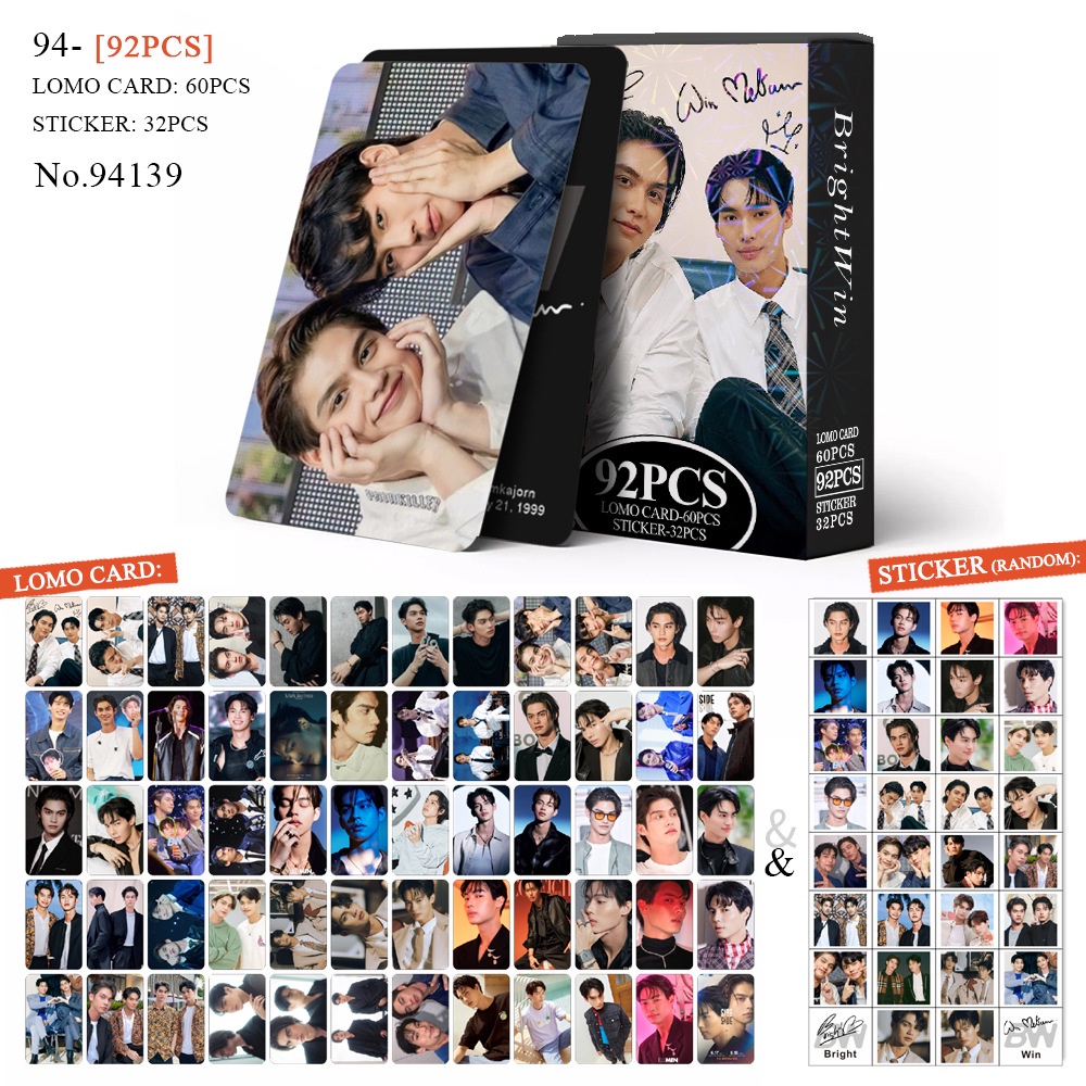 BRIGHTWIN Photocard Lomo Card Postcard Stickers 92pcs/box | Shopee Malaysia