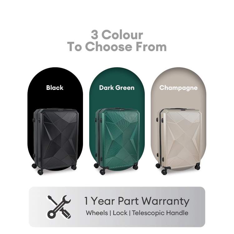 Case Valker Carja 4in1 ABS Hard Case Luggage (28" + 24" + 20" + 12 ...