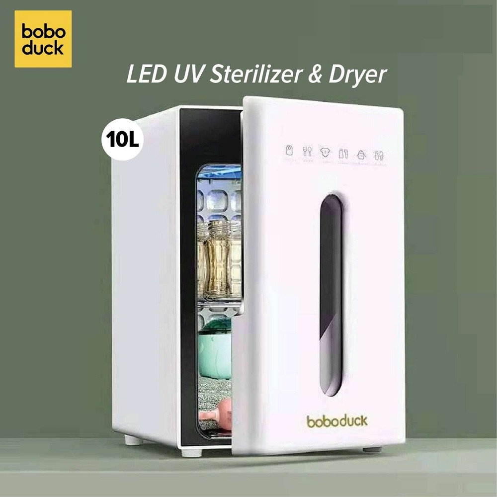 Boboduck: UV Baby Bottle Sterilizer & Dryer 10L (GREEN/WHITE) | Shopee Malaysia