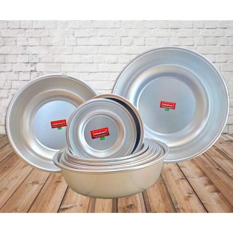ALUMINIUM BASIN / BESEN ALUMINIUM TEBAL / WASHING BASIN 50CM~70CM ...