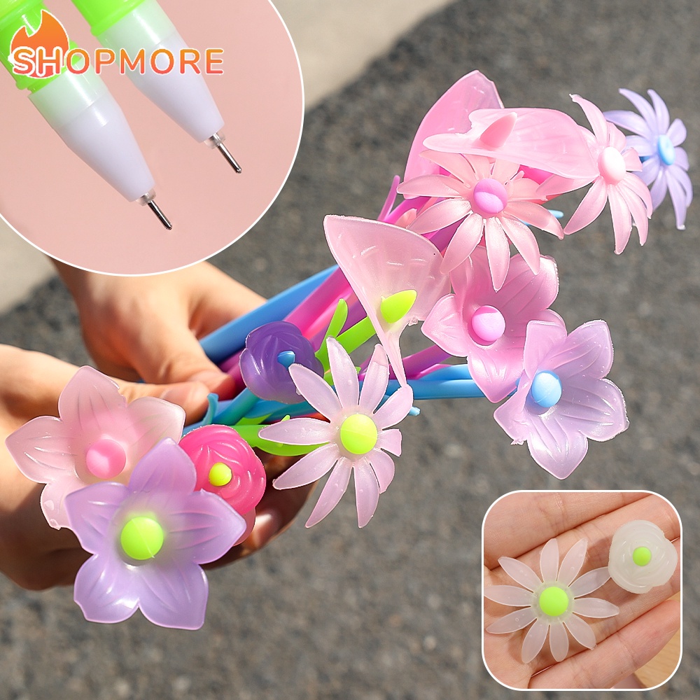 Kawaii Flower Color Changing Gel Pen School Korean Cartoon Panda ...
