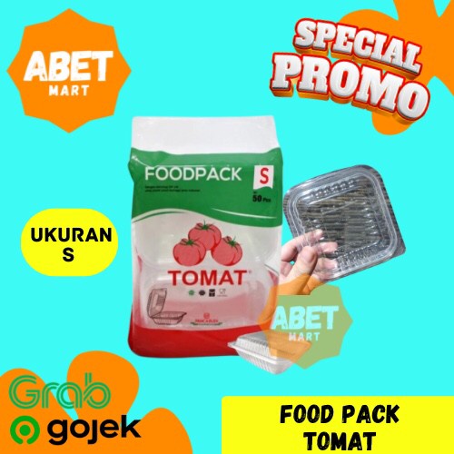 Tomato Foodpack S 1 Pack 50 Pcs - Small Plastic Food Packaging | Shopee ...