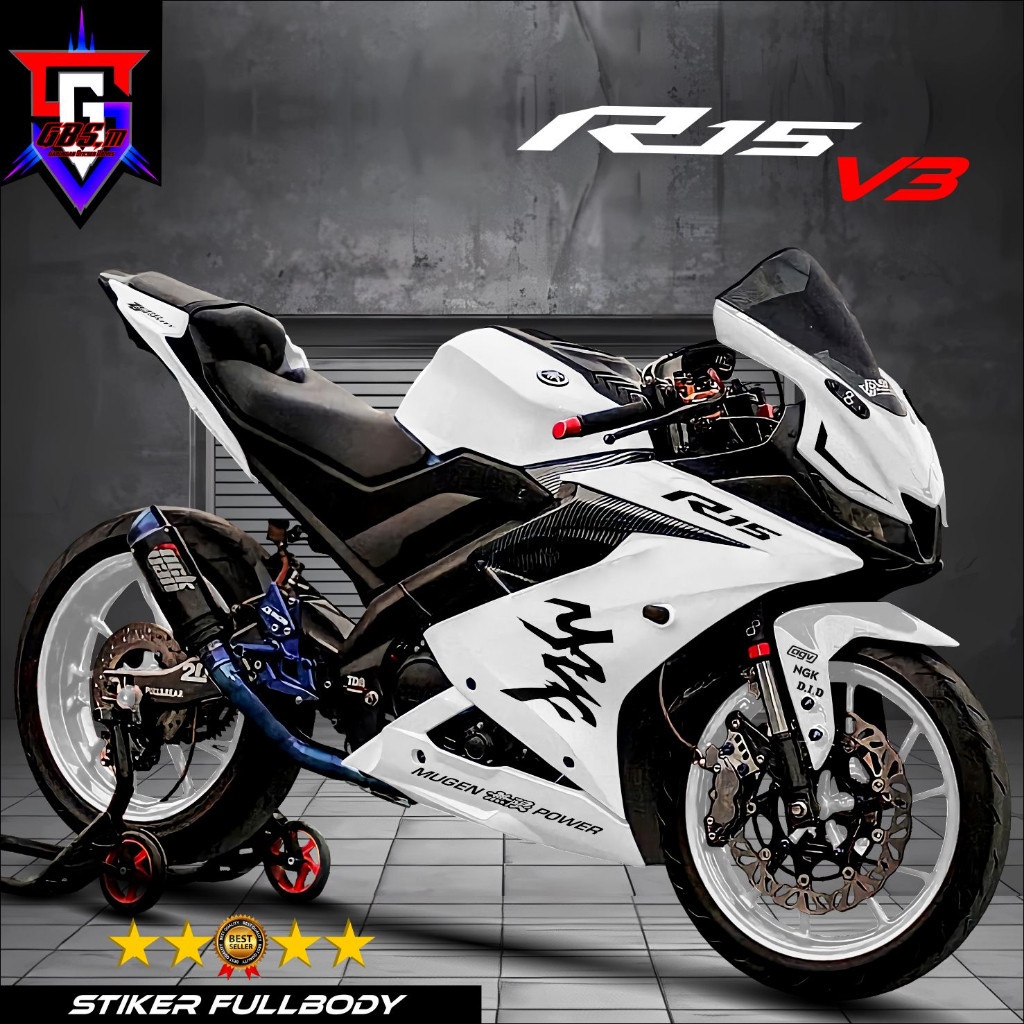 Decal Sticker R15 V3 Fullbody Sticker Fullbody Motorcycle R15 V3 ...