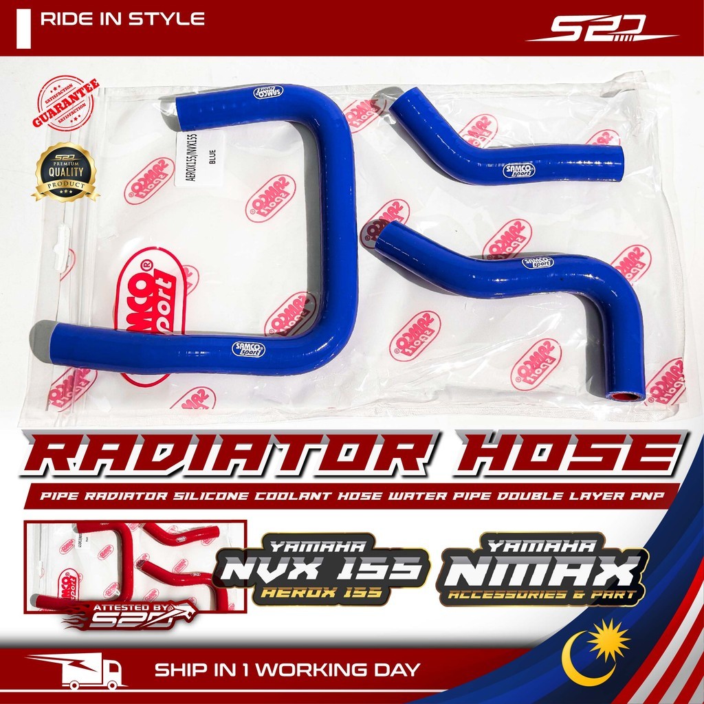 Radiator Hose Set SAMCO Sport NVX NMAX 155 Radiator Pipe Paip Radiator ...