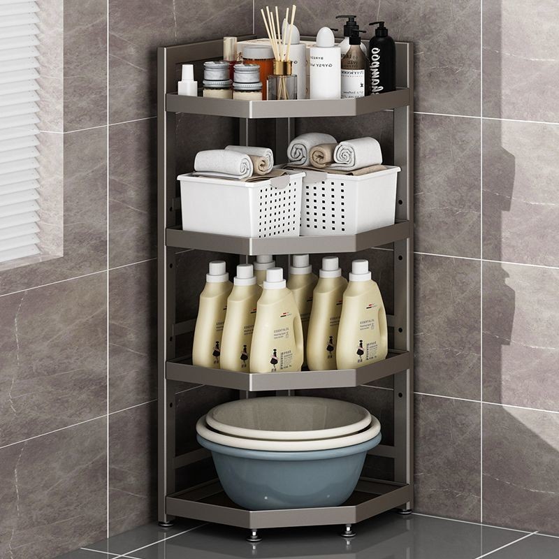 Toilet Rack Floor-length Bathroom Corner Rack Toilet Tripod Gap Storage ...