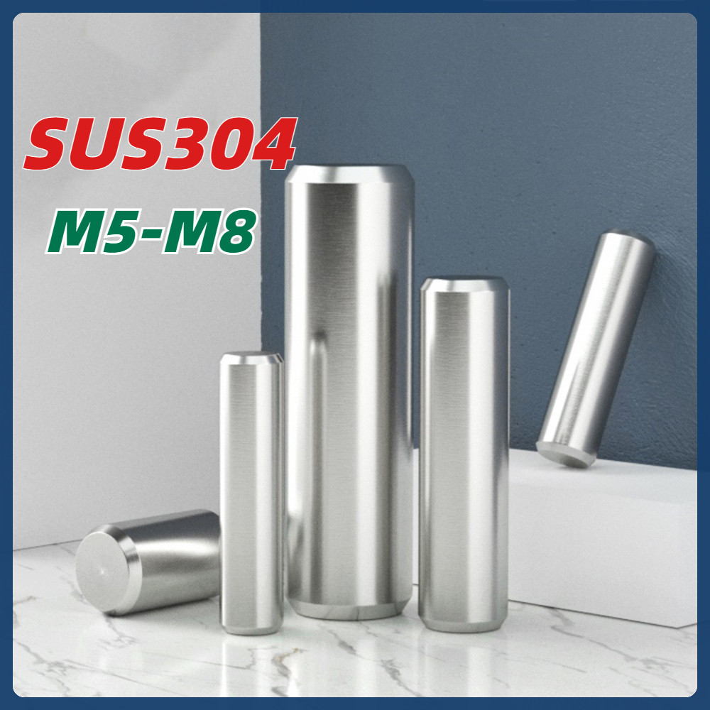 [MX1] 304 Stainless Steel Solid Dowel Pins M5 M6 M8 SUS304 Alignment Pins / Pin Pelaras / Fixed ...
