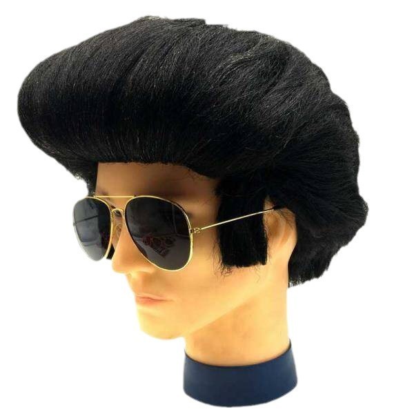 Rock Star Elvis Presley Hair Wig for Cosplay Performance Dance Party ...