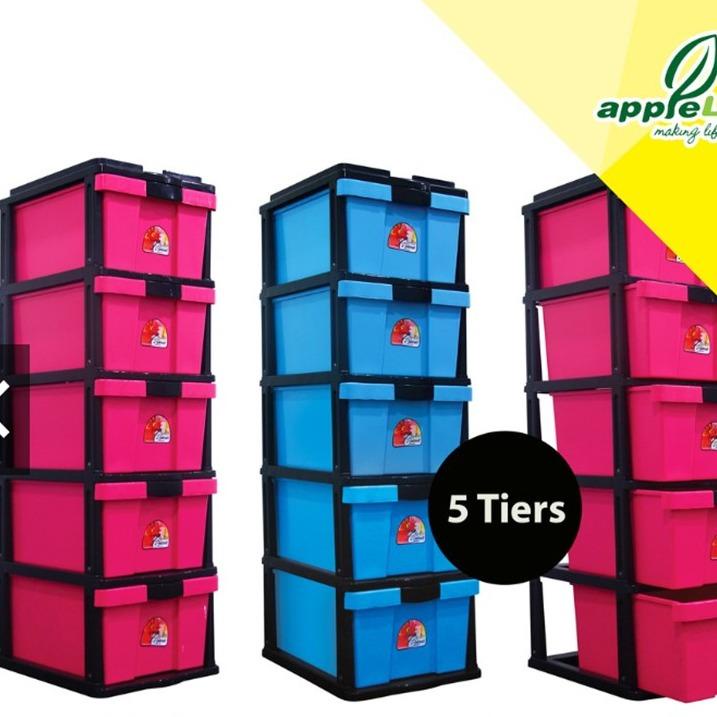 ERA / Applelady 5 Tiers Plastic Drawer/5 Tiers Cabinet/Storage Cabinet ...
