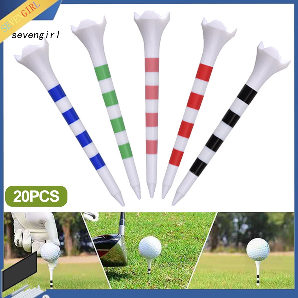 SEV Oversized Golf Tees Unbreakable Golf Tees 20pcs High Stability Low ...
