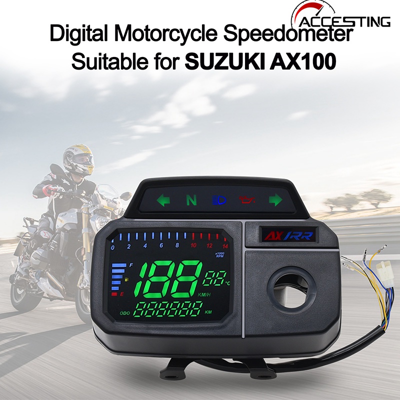 Motorcycle Speedometer RPM 100cc AX 100 Digital Motorcycle Speedometer ...