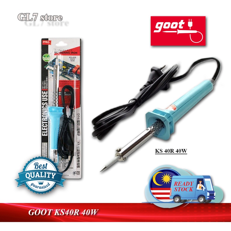 ORIGINAL GOOT SOLDERING IRON KS40R 40W MAKE IN JAPAN ALAT PEMATERI ...