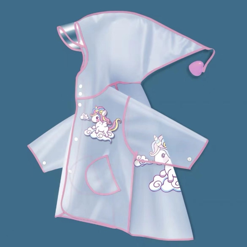 Children Raincoat Boys Girls Dedicated Waterproof Cute Baby Cartoon Kindergarten Student Cloak ...