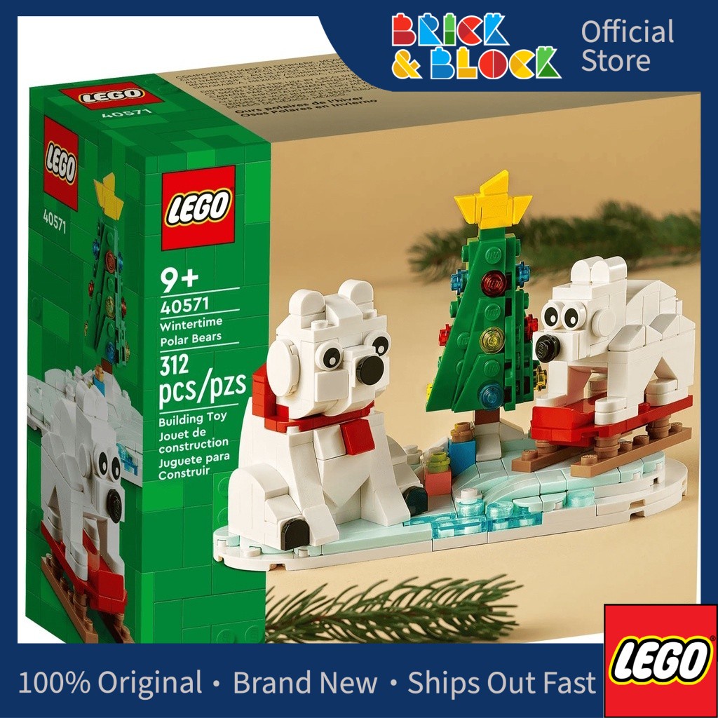 LEGO 40571 Wintertime Polar Bears | Shopee Malaysia