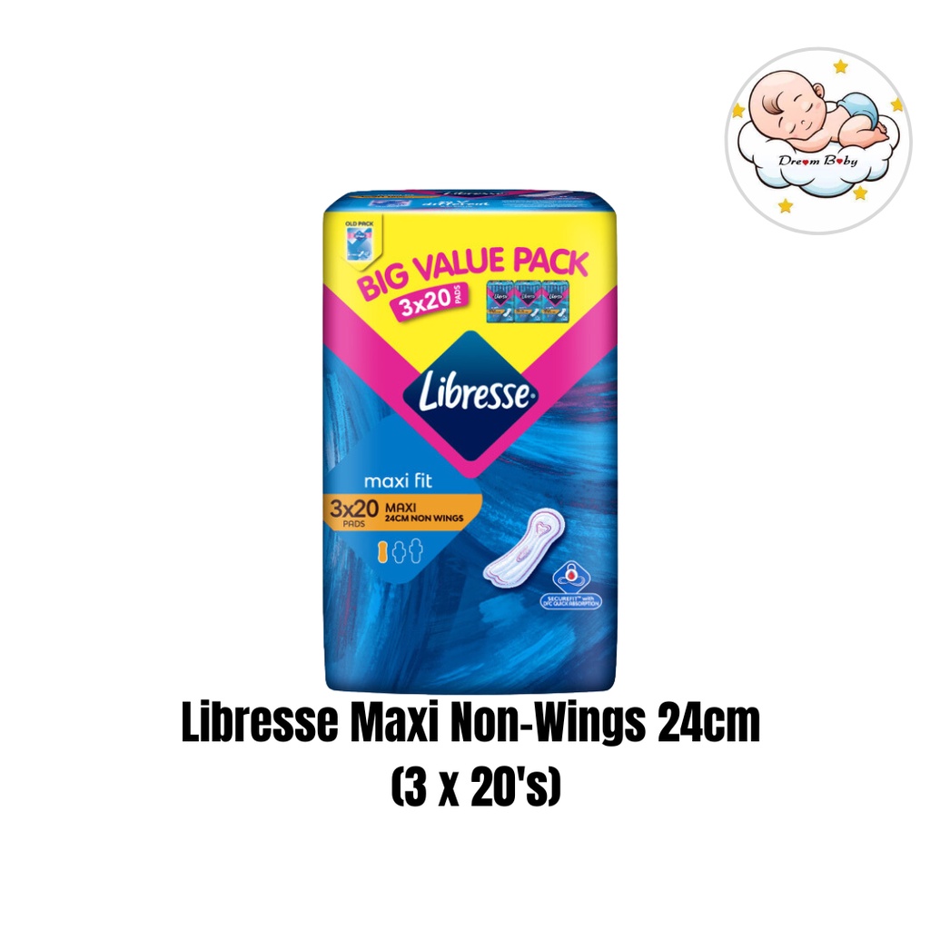 Libresse Maxi Non-Wings 24cm (3 x 20s) | Shopee Malaysia