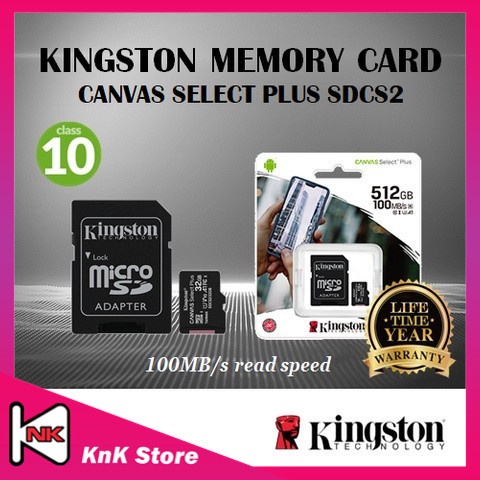 KINGSTON MICRO SD CARD MEMORY CARD Canvas Select Plus Class 10 UHS-I Card SDCS2 ( 32GB / 64GB ...