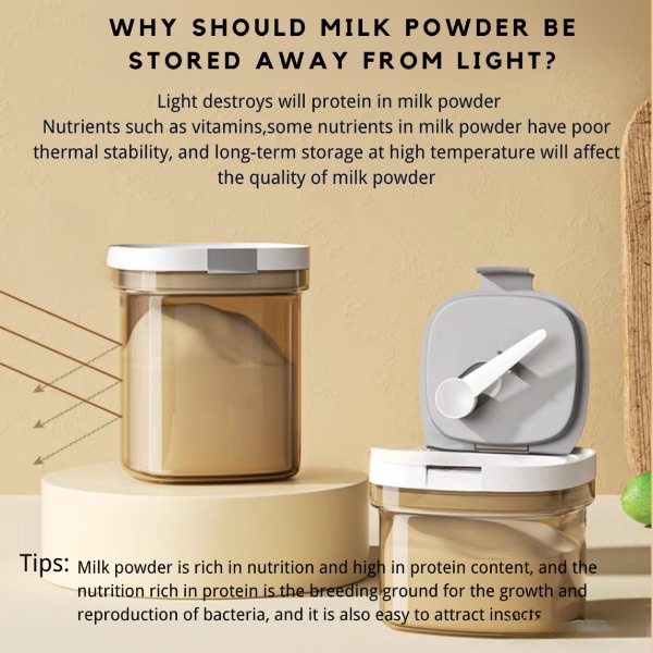 Big Capacity Airtight Container Milk Powder Jar Storage Spoon Reusable ...