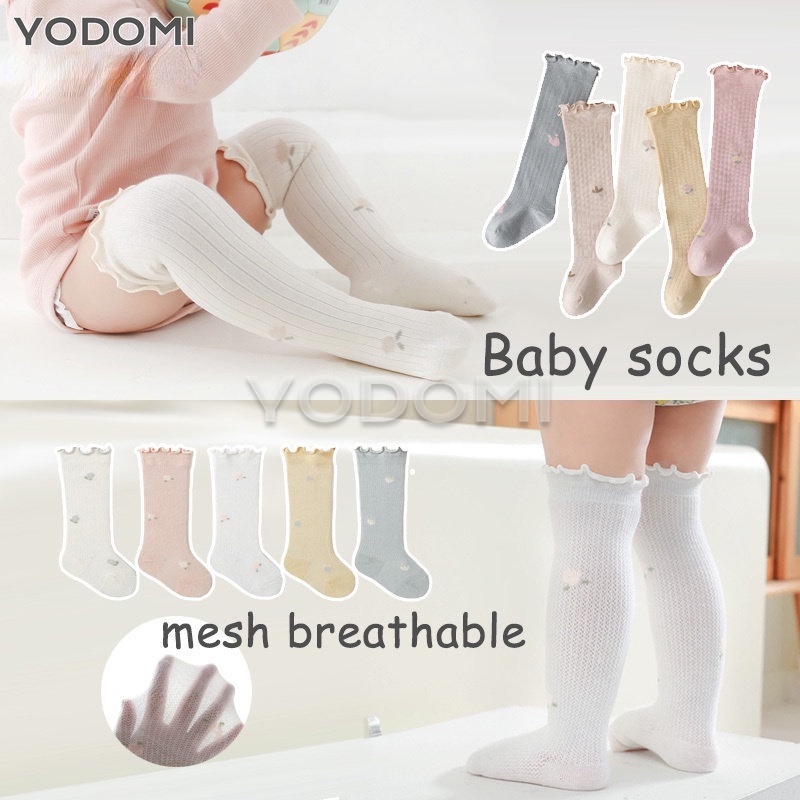 Baby Socks Girl Long Tube Baby Children's High Socks Newborn Stunless ...