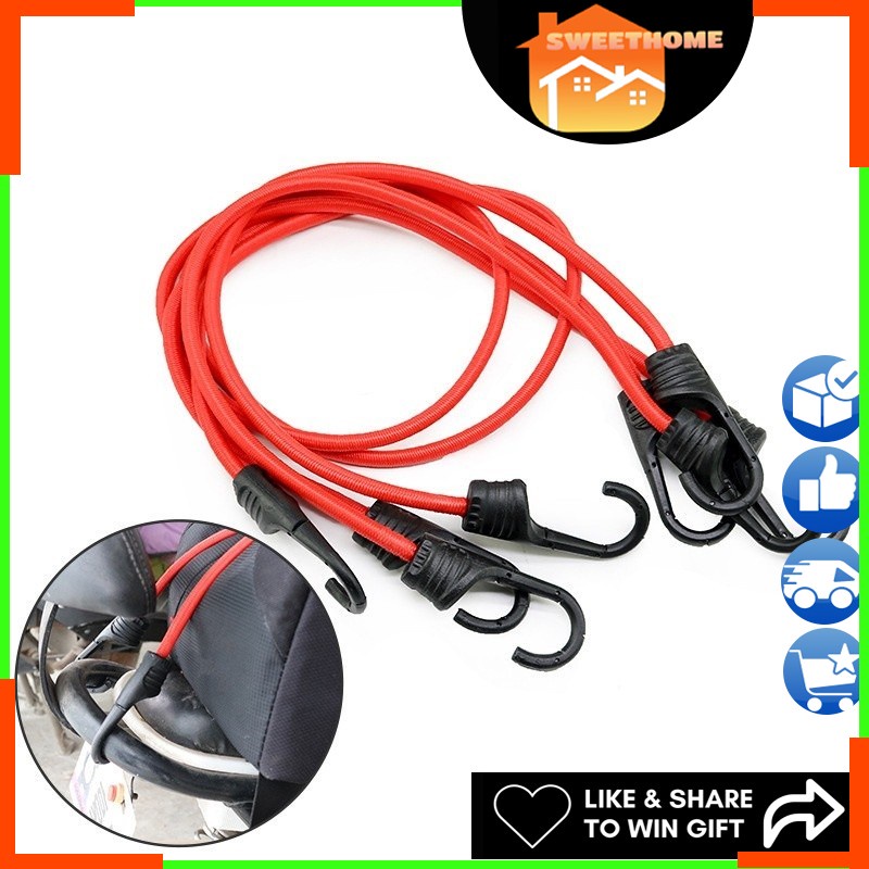 Multipurpose Elastic Belt Bag Bicycle Luggage Rope Hook Tali Getah Beg ...