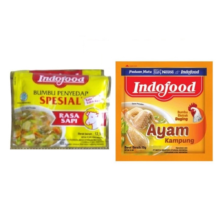 Indofood SPECIAL STEAM SEASONING 12,5gr SACHET BROTH FLAVOR BEEF BROTH ...